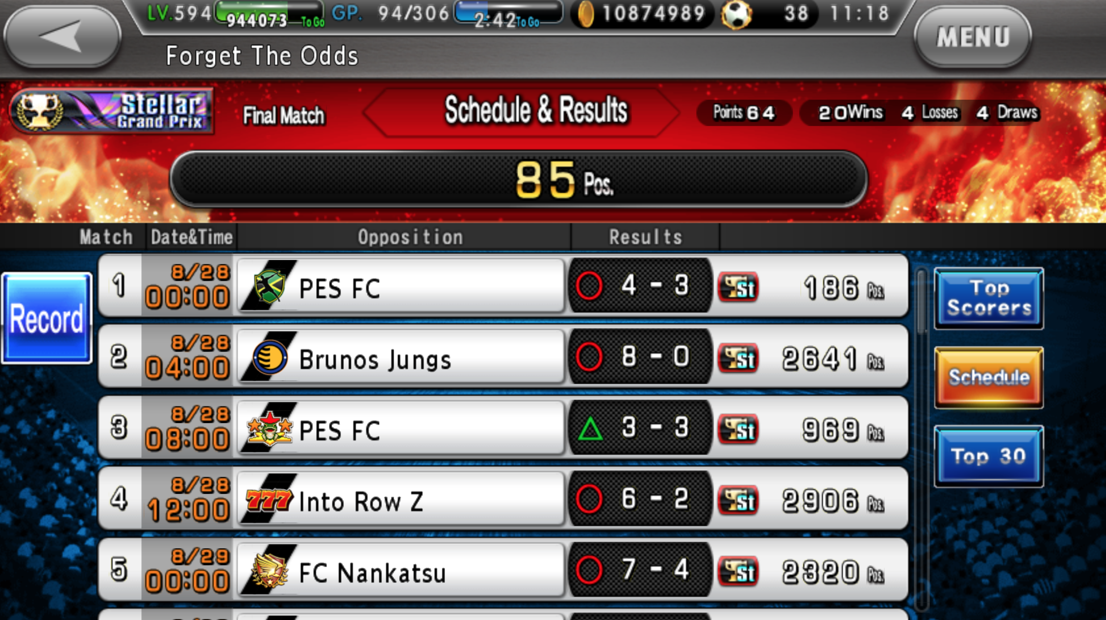 re: Tower of PES Event! (Aug. 29 - Sep 5) - Page 12 - Mobile Football ...