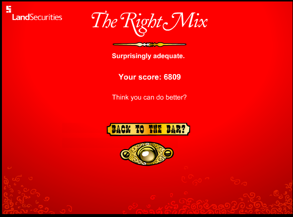 re: The Right Mix: Who Will Be The Best Mixologist? GAME OVER! - Page 2 ...