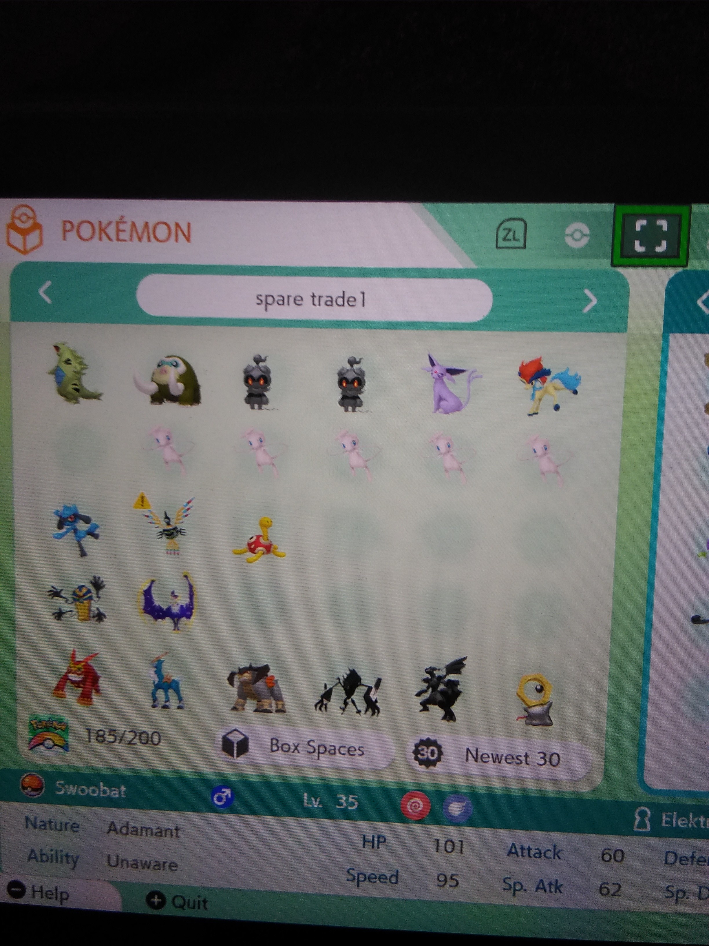 LF: Cubfu/Ursafu FT: Old Event pokemon (open when Cubfu comes out ...