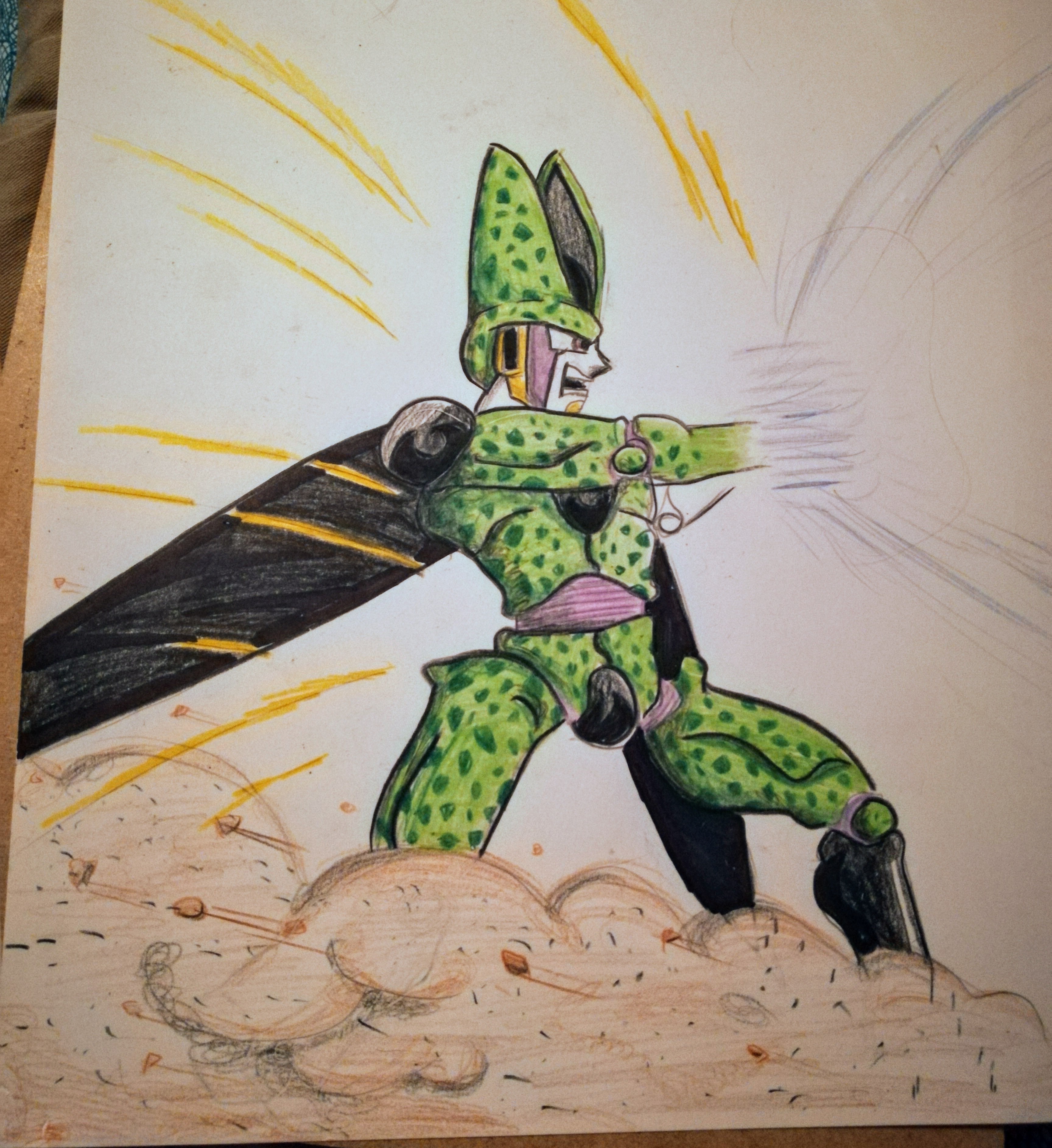 I got bored...so I decided to draw Perfect Cell - Dragon Ball Forum ...