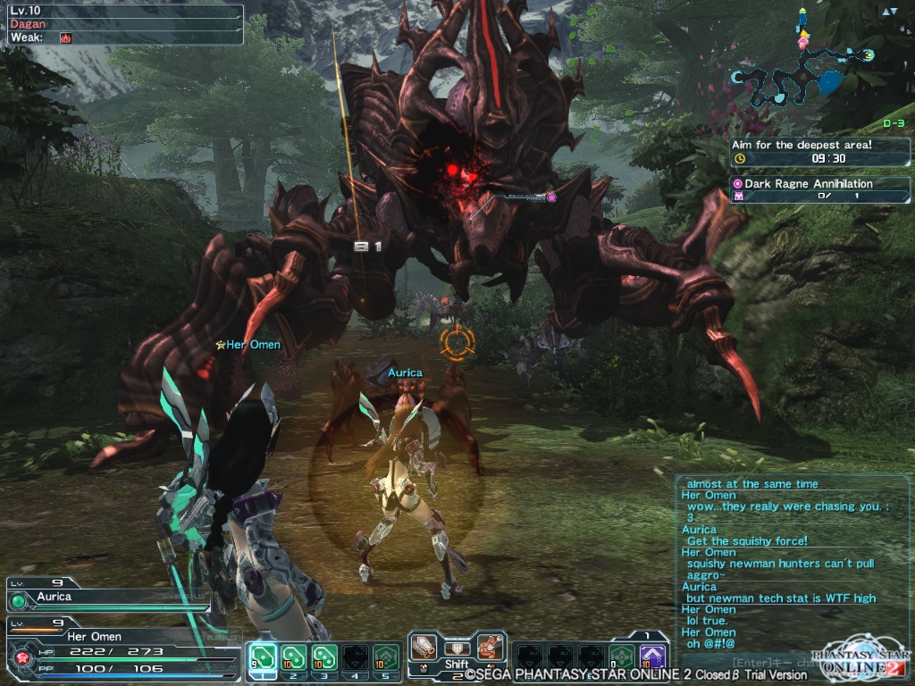 Screen Shots and Videos from the Japanese Closed Beta - Phantasy Star ...