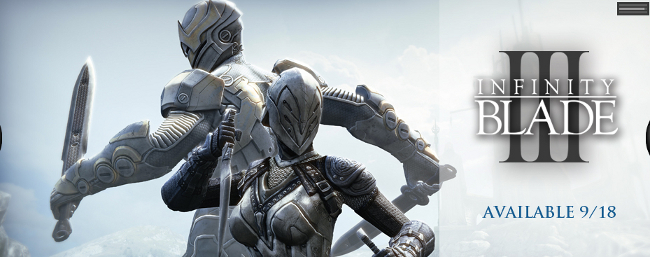 Infinity Blade 3 launching in front of iPhone 5S on September 18 ...