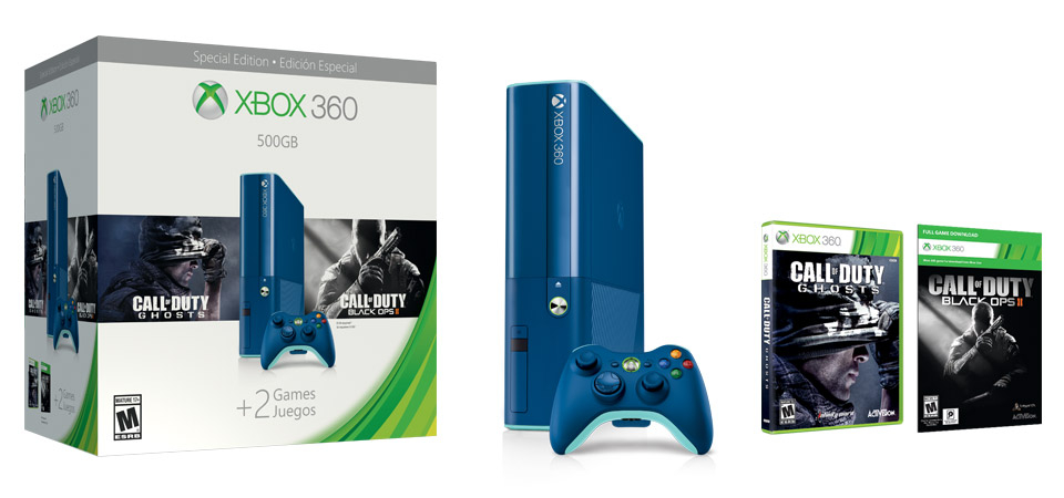 Xbox 360 Special Edition Blue Bundle spotted, includes two Call of Duty ...