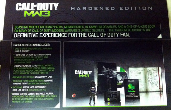 Modern Warfare 3 Hardened Edition details confirmed, multiplayer ...