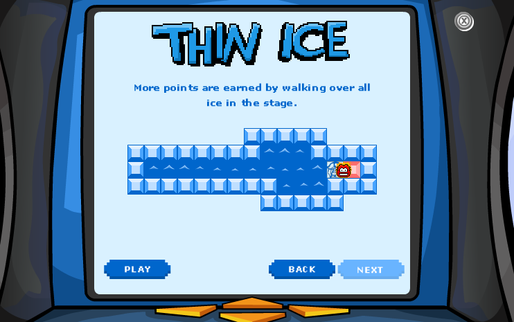 Club Penguin Thin Ice Game