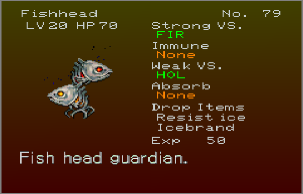 Fish Head - Castlevania Wiki - Neoseeker
