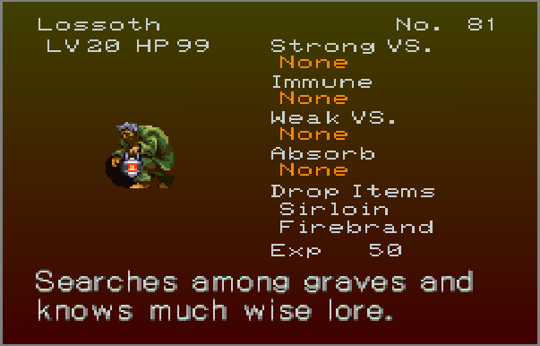 Lossoth - Castlevania Wiki - Neoseeker