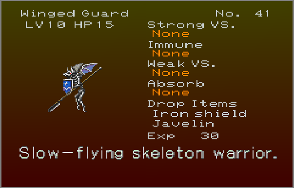 Winged Guard - Castlevania Wiki - Neoseeker