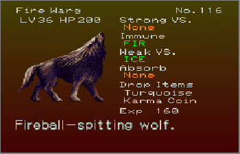 Fire Warg - Castlevania Wiki - Neoseeker