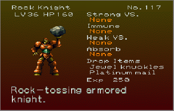 Rock Knight - Castlevania Wiki - Neoseeker