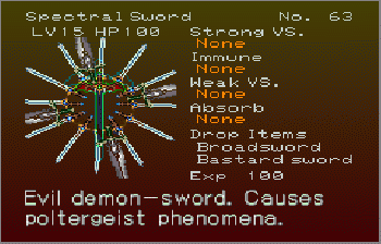 Spectral Sword - Castlevania Wiki - Neoseeker