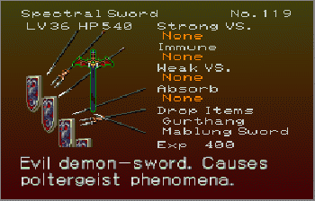 Spectral Sword - Castlevania Wiki - Neoseeker