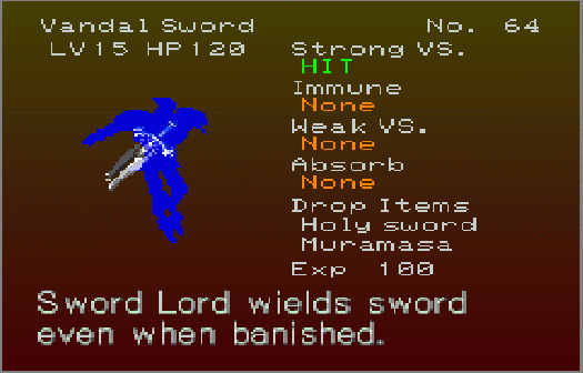 Vandal Sword - Castlevania Wiki - Neoseeker