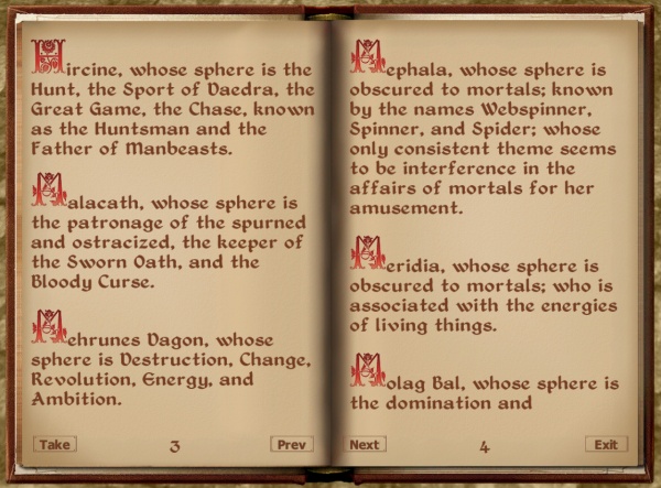 The Book of Daedra - The Elder Scrolls Wiki - Neoseeker