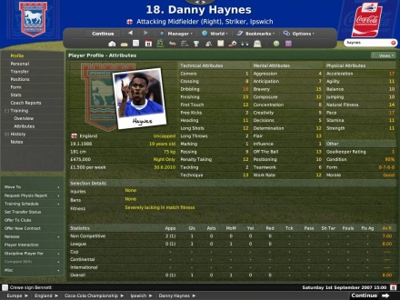 Danny Haynes - Football Manager Wiki - Neoseeker