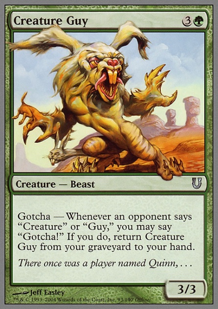 Creature Guy - Magic: The Gathering Wiki - Neoseeker