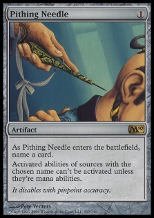 Pithing Needle - Magic: The Gathering Wiki - Neoseeker