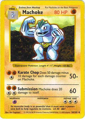 Machoke (Base Set) - Pokémon Wiki - Neoseeker