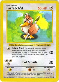 Farfetch'd (Base Set) - Pokémon Wiki - Neoseeker