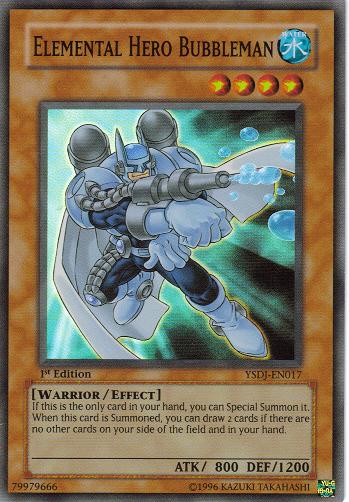 Elemental Hero Bubbleman Yu Gi Oh Wiki Neoseeker