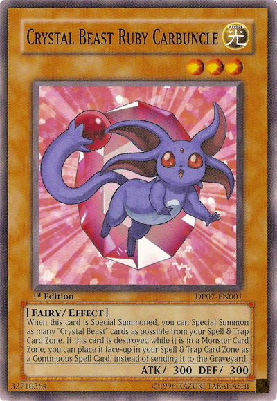 Crystal Beast Ruby Carbuncle - Yu-Gi-Oh Wiki - Neoseeker