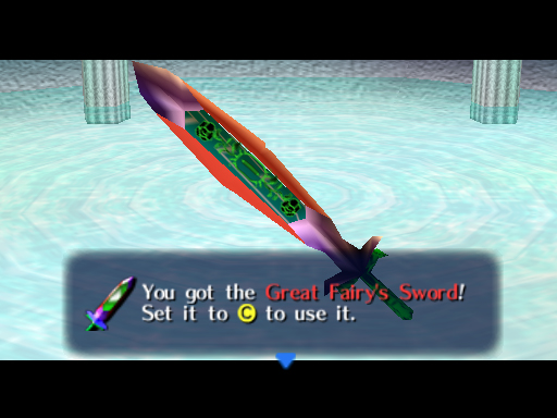 Great Fairy's Sword - Zelda Wiki - Neoseeker